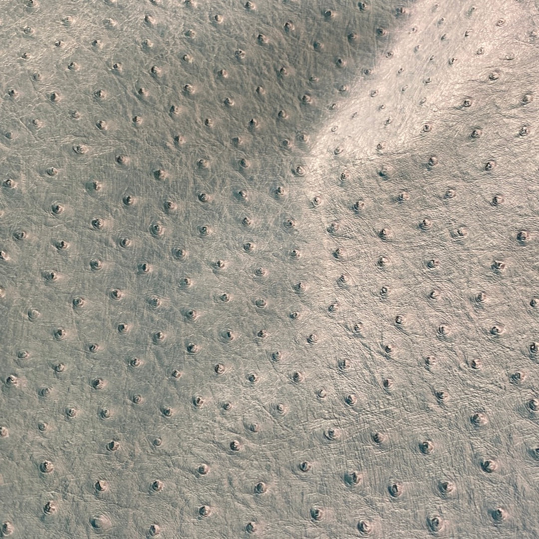 Faux Ostrich Leather - Sky Blue